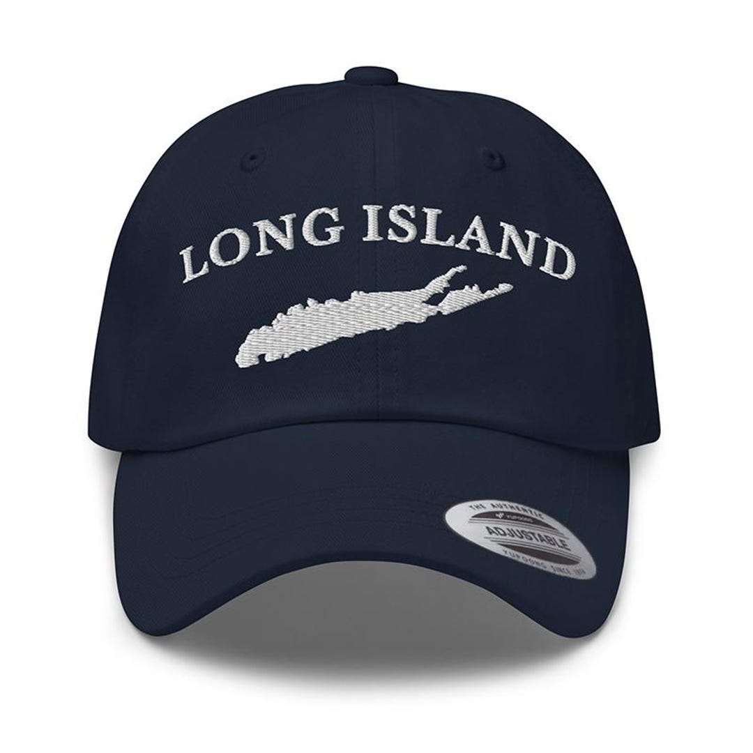 Long Island Embroidered Adjustable Relaxed Fit Hat, Long Island Hat ...