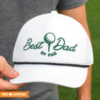 Best Dad by Par Dad Hat, Embroidered Golf Hat for Father, Father's Day ...