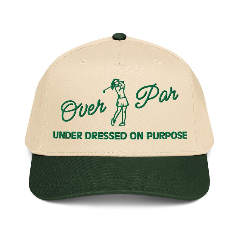 Over Par Under Dressed on Purpose Embroidered Hat, Funny Golf Hat for ...