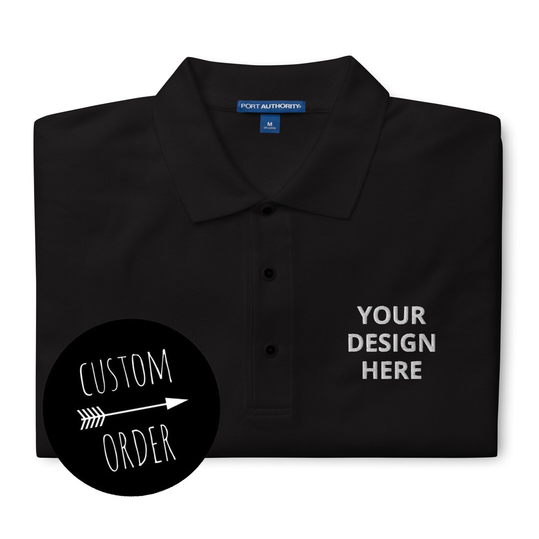 Custom Men's Premium Polo Shirt, Personalized Polo Shirt for Business ...