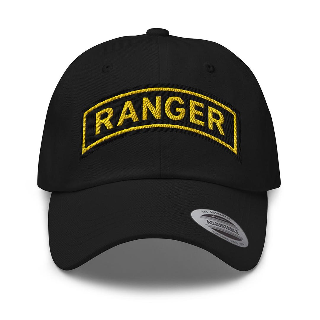 Ranger Tag Embroidered Adjustable Relaxed Fit Hat, Army Ranger Hat ...