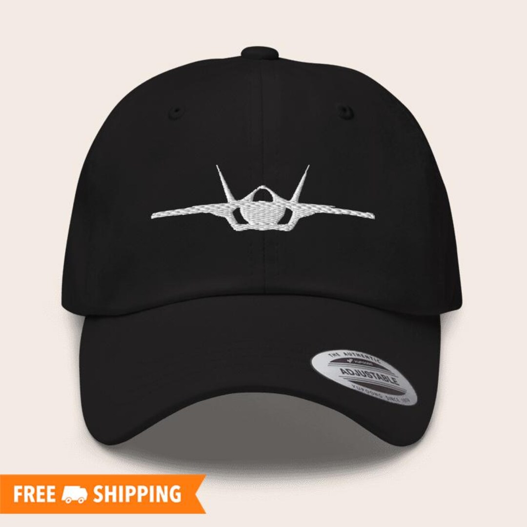 F-35 Lightning Embroidered Adjustable Relaxed Fit Dad Hat, F-35 Hat, F ...