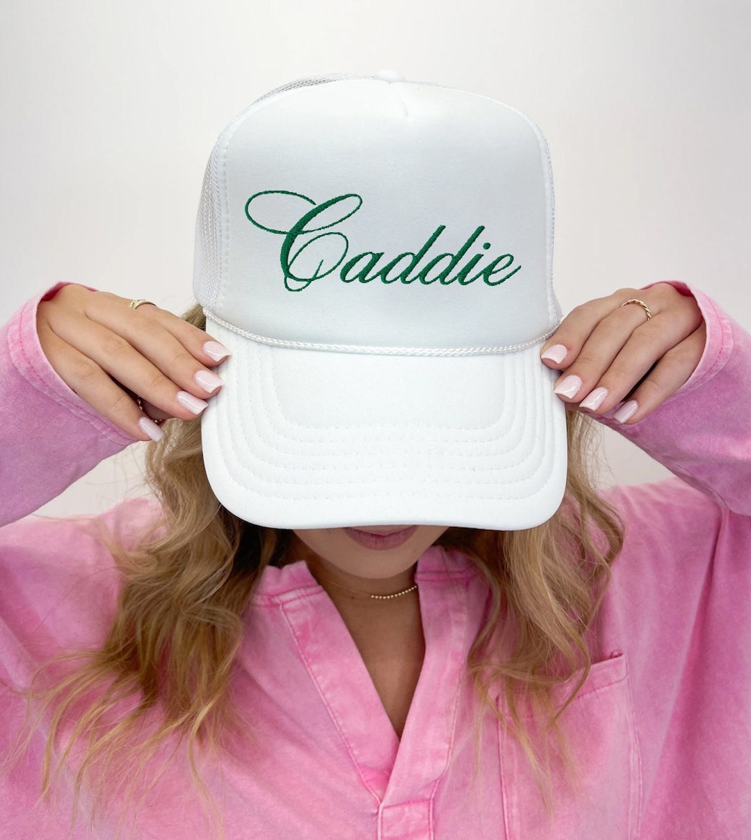 Caddie Hat, Embroidered Foam Adjustable Mesh Back Trucker Hat, Girls ...