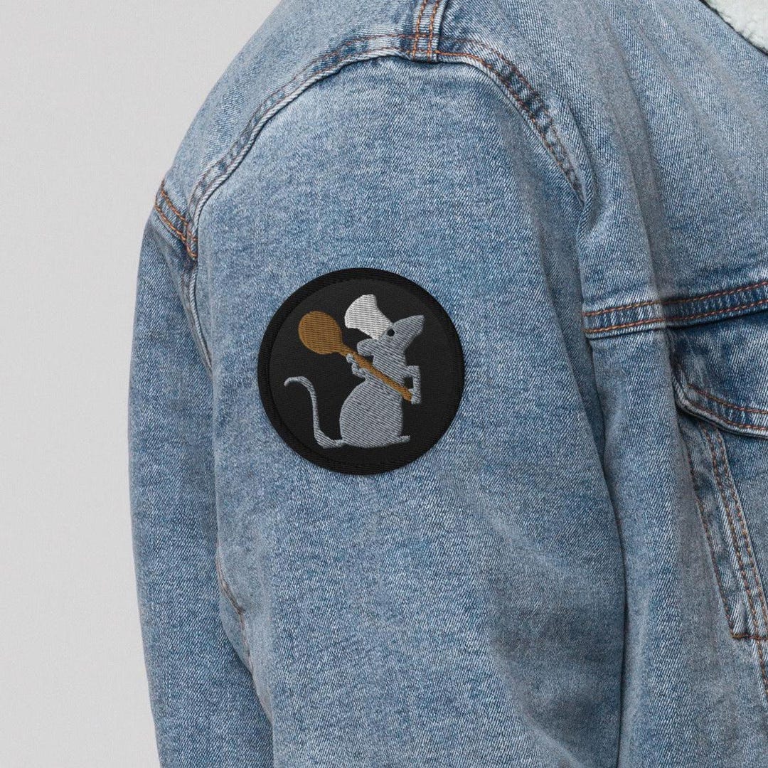 Little Chef Iron on Embroidered Patch, Theme Park Patch, Remy Chef ...