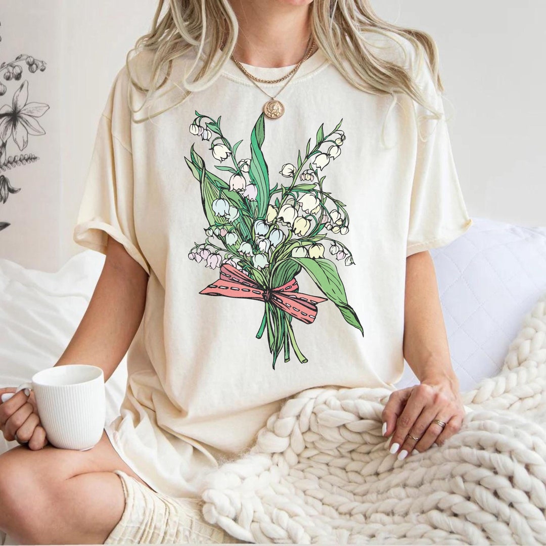 Lily of the Valley Comfort Colors Shirt, Flower Shirt, Lily of the ...