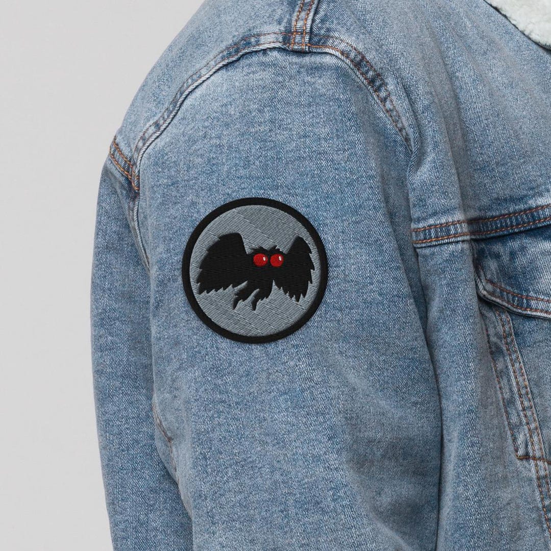 Mothman Embroidered Patch, Iron on Patch, Sew on Patch, Cryptid Patch, Mothman Patch, Custom ...