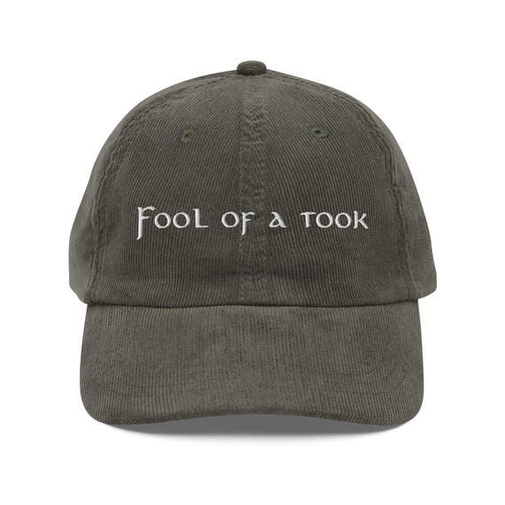 Fool of a Took Hat Embroidered Adjustable Relaxed Fit Vintage Corduroy Cap Etsy