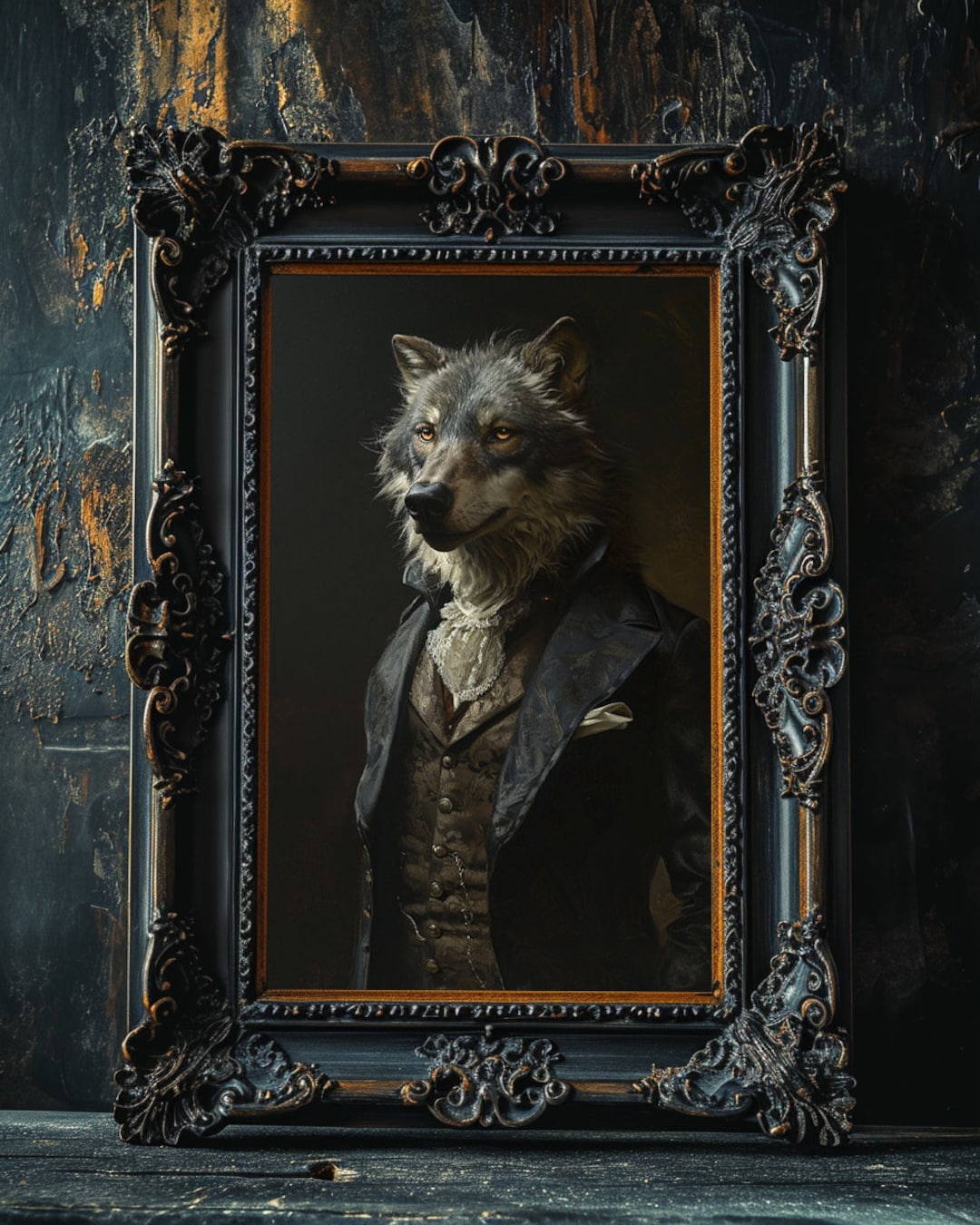 Werewolf Wall Art Poster, Vintage Animal Wall Art, Bookish Dark ...