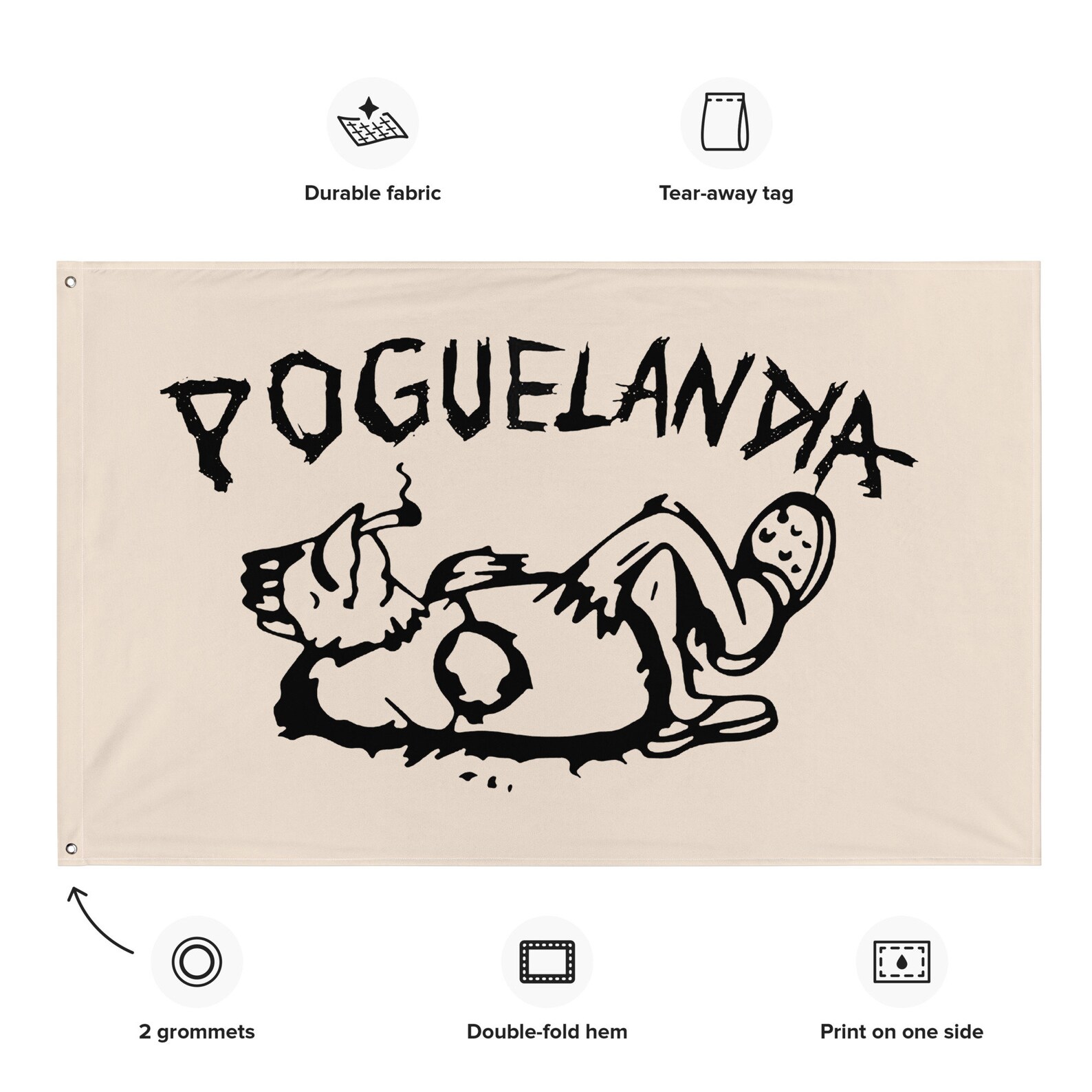 Poguelandia Flag Poguelandia Garage Room Banner OBX Flag - Etsy