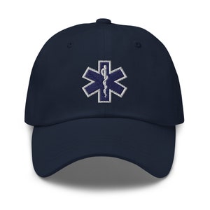 EMT Embroidered Adjustable Baseball Cap Dad Hat, Emergency Medical ...