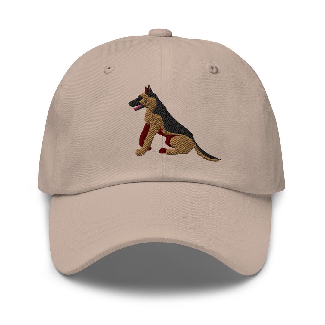 German Shepherd Adjustable Relaxed Fit Hat, German Shepherd Hat, German ...