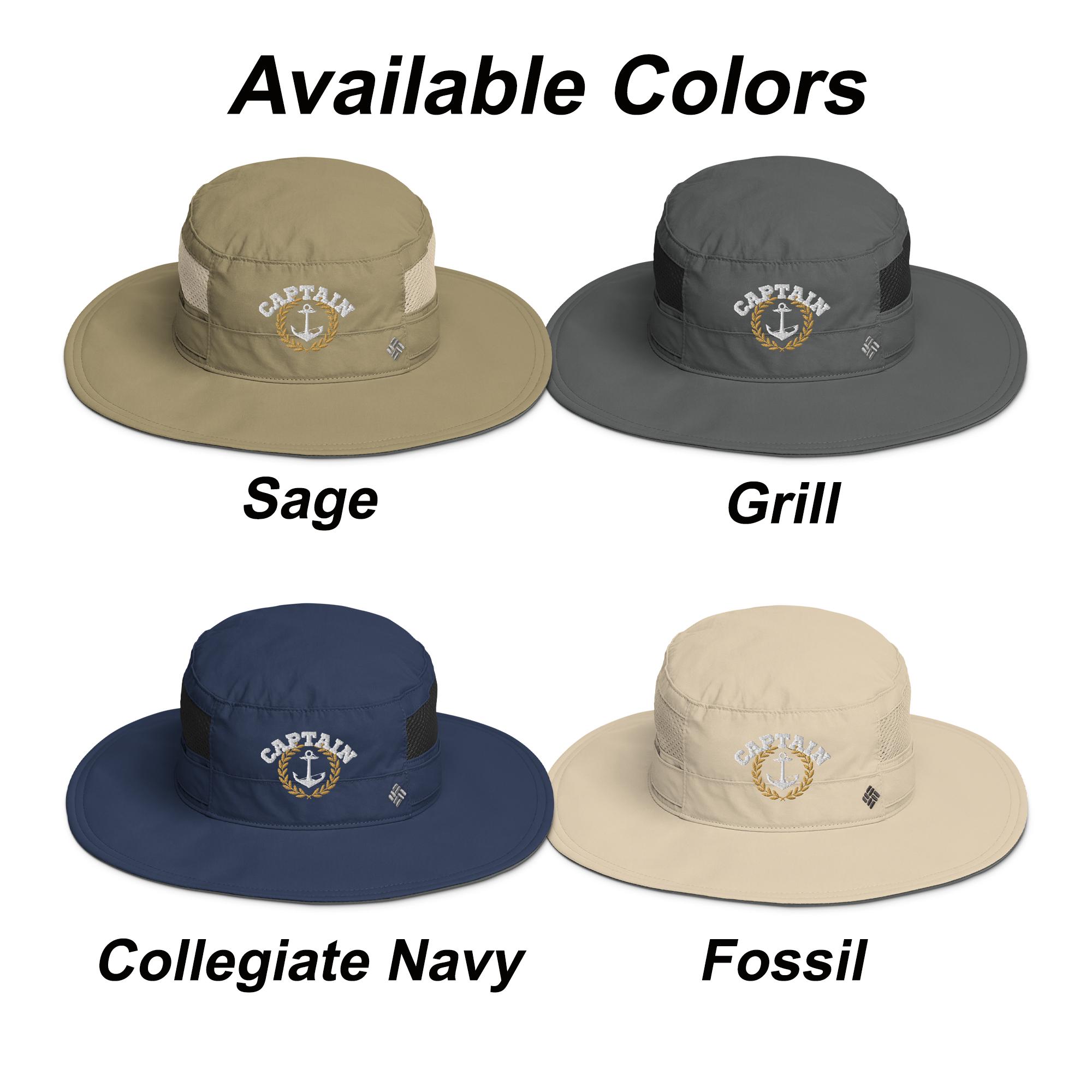 Custom Embroidered Columbia Booney Hat, Custom Fishing Hat, Gift for ...