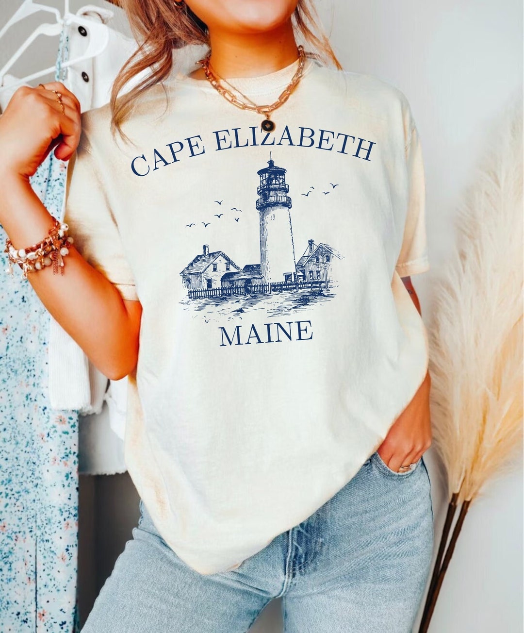 Cape Elizabeth Comfort Colors Heavyweight Shirt, Cape Elizabeth Maine ...