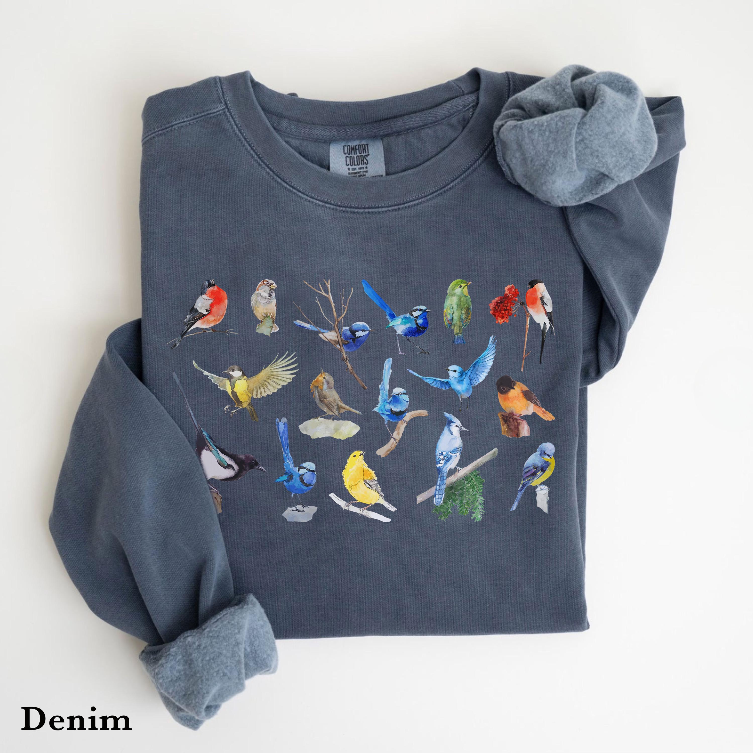 Birds Comfort Colors® Sweatshirt, Bird Lover Sweatshirt, Nature Lover ...