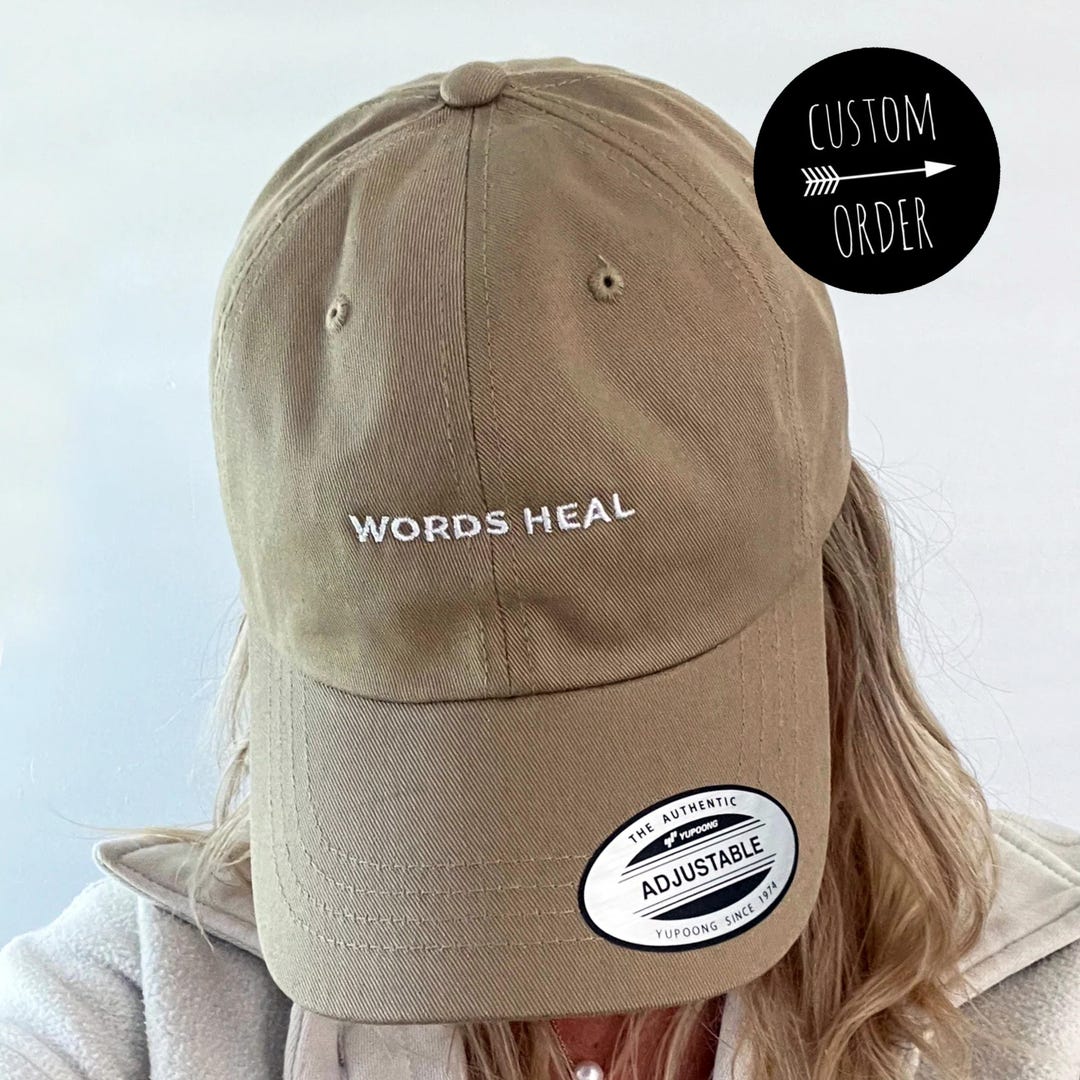 Custom Embroidered Adjustable Relaxed Fit Baseball Cap Dad Hat ...