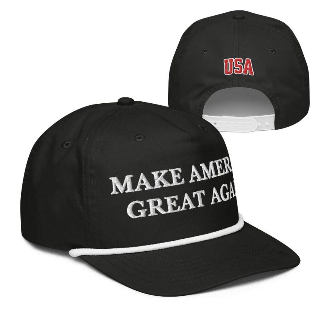 Make America Great Again Embroidered Adjustable Classic Rope Cap, Make ...