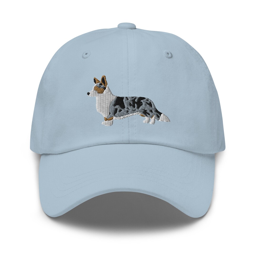 Blue Merle Cardigan Welsh Corgi Embroidered Dad Hat Corgi Dog - Etsy
