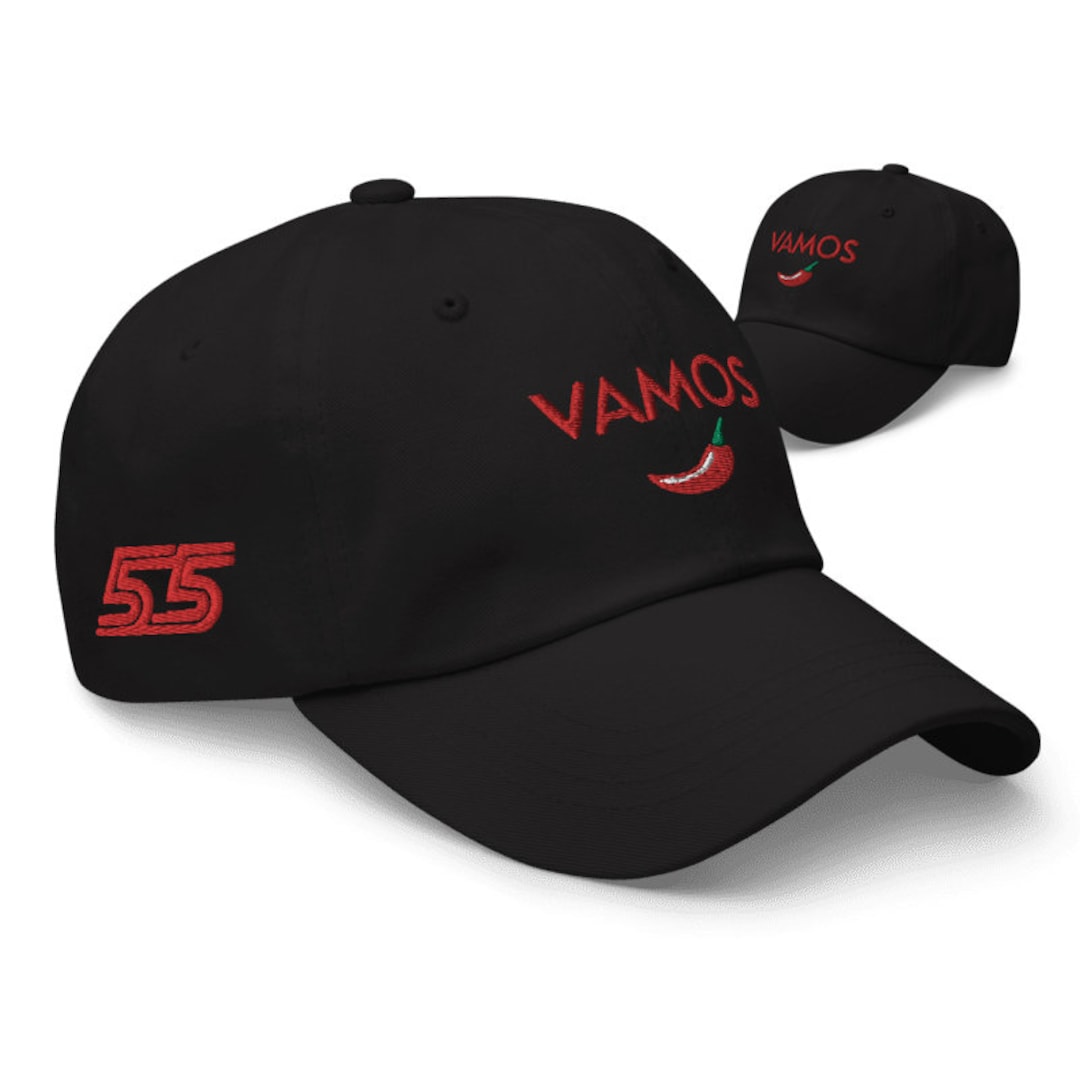 Vamos Chili Pepper Hat, Embroidered Adjustable Racing Hat, Carlos Sainz ...