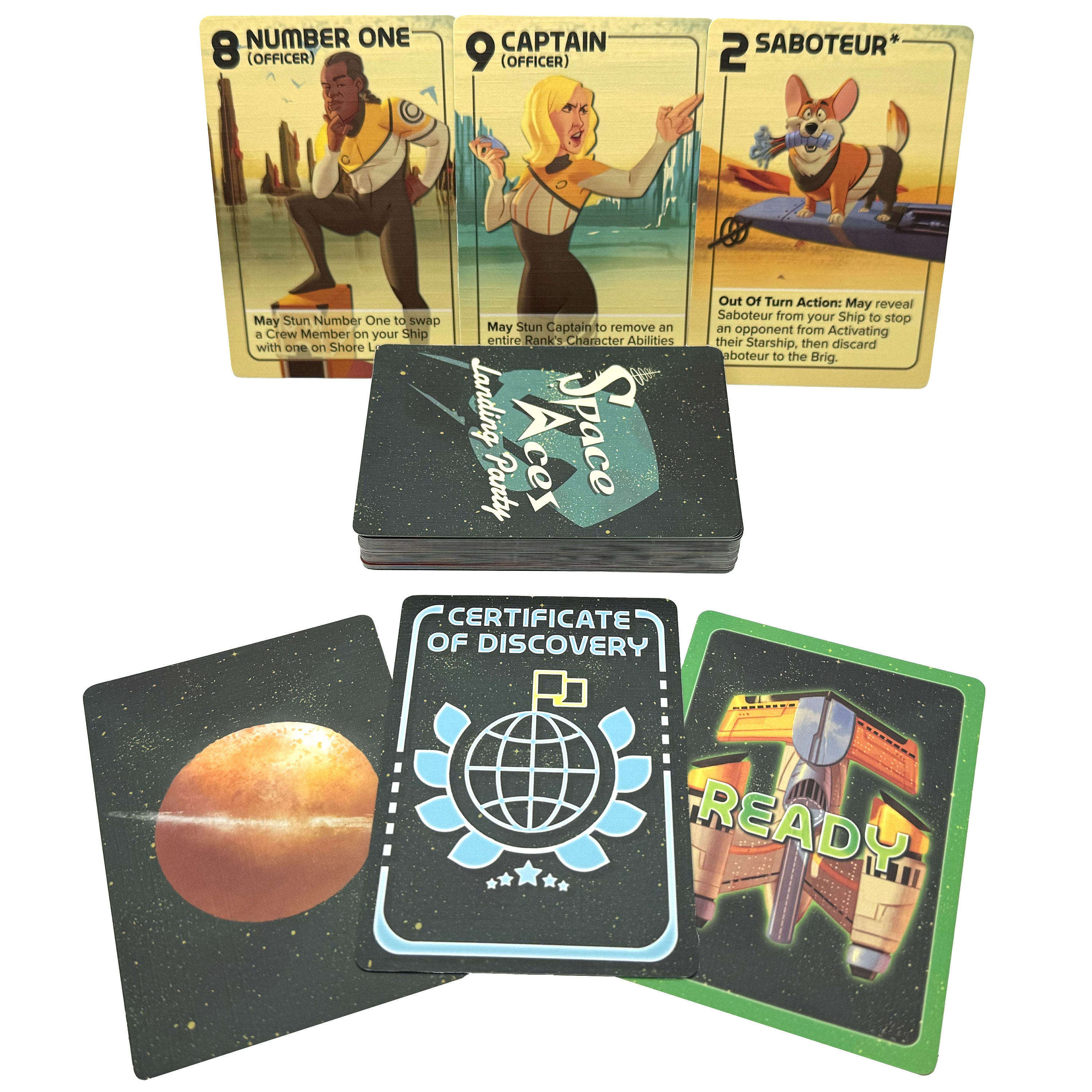Space Aces: Landing Party Sci-fi Card Game for 2-3 Players - Etsy