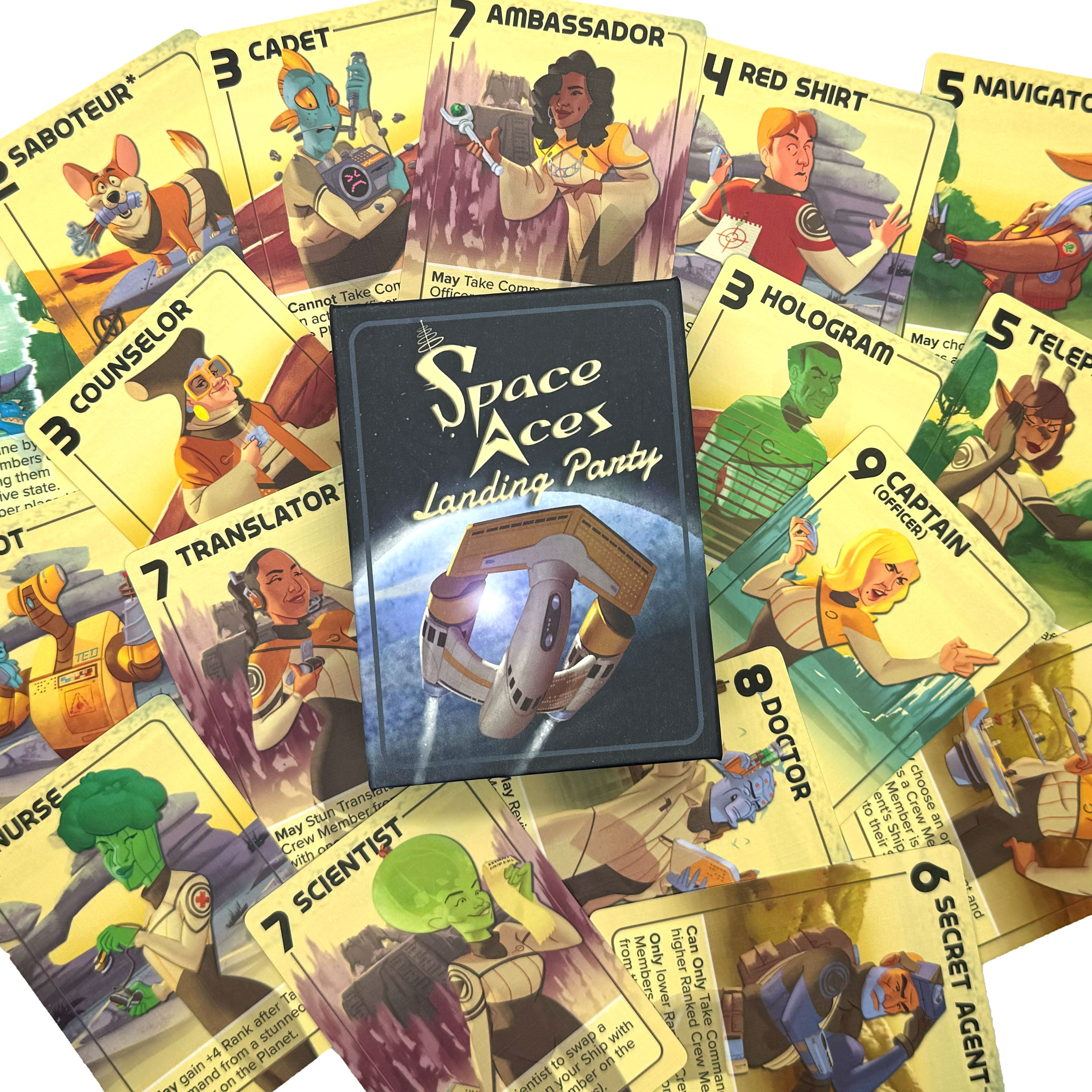Space Aces: Landing Party Sci-fi Card Game for 2-3 Players - Etsy