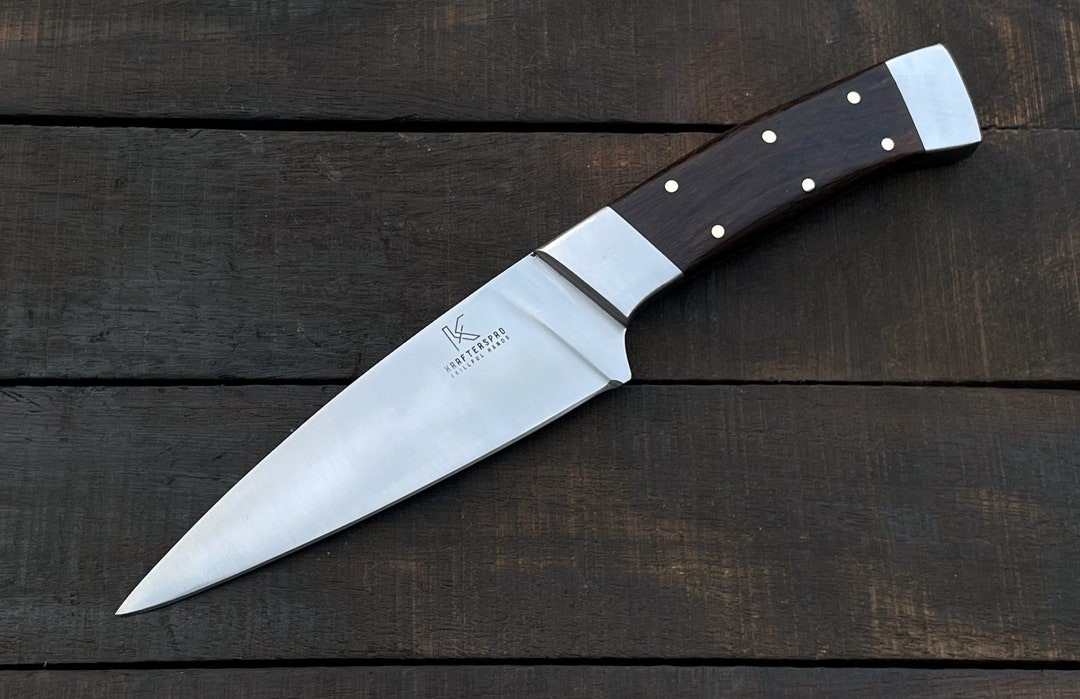 Chef Knife Custom Handmade 12c27 Sandvik Steel Kitchen Knife Kpro - Etsy