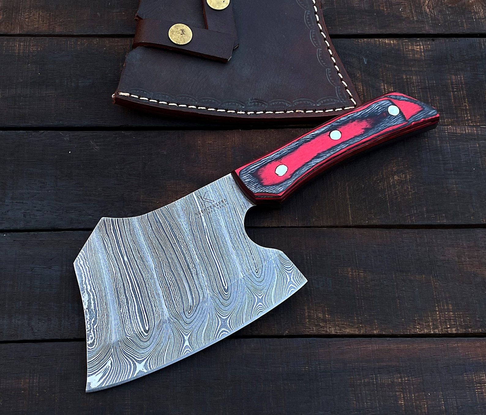 Meat Cleaver Custom Handmade Chef Knife KPRO 126 - Etsy