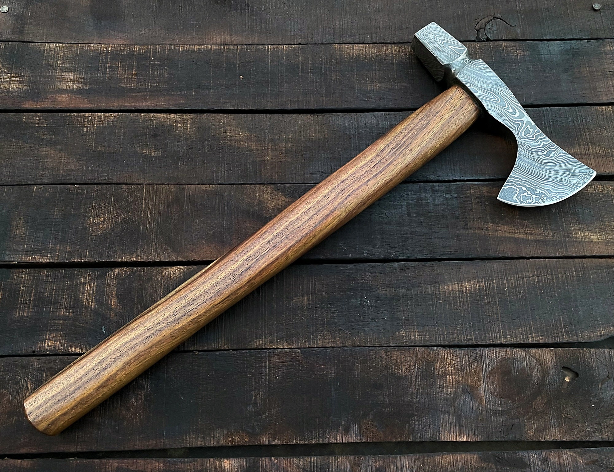 Tomahawk Axe Custom Handmade Damascus Steel Throwing Axe Kpro Best ...