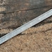 Celtic Sword Custom Handmade Damascus Steel Long Seax Sword Kpro - Etsy