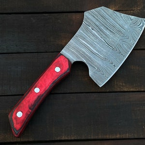 Meat Cleaver Custom Handmade Chef Knife KPRO 126 - Etsy