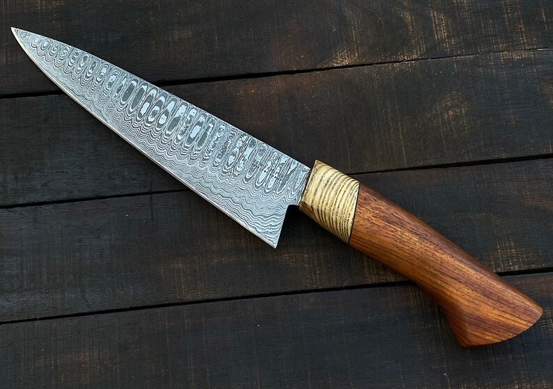 Chef Knife Custom Handmade Damascus Steel Kitchen Knife Kpro - Etsy