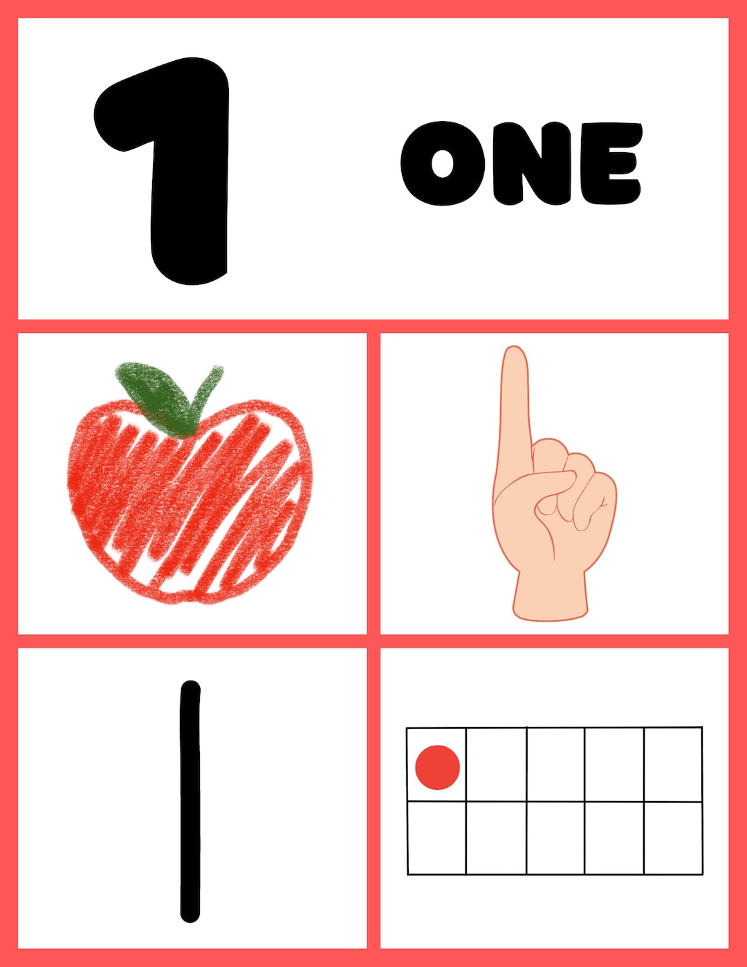 Number Posters 1 - 20 - Etsy