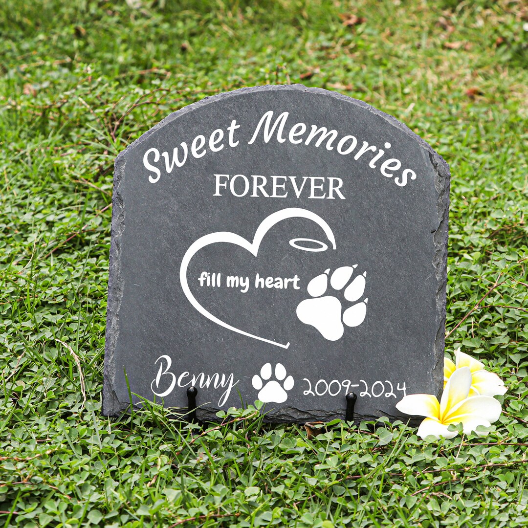 Personalized Pet Memorial Stone, Custom Dog Memorial Stone, Dog ...