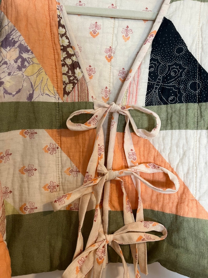 Upcycled Patchwork Quilted Jacket - Etsy