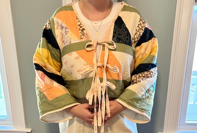 Upcycled Patchwork Quilted Jacket - Etsy