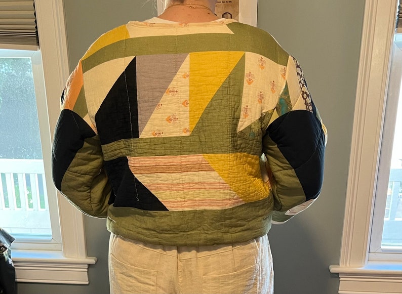 Upcycled Patchwork Quilted Jacket - Etsy