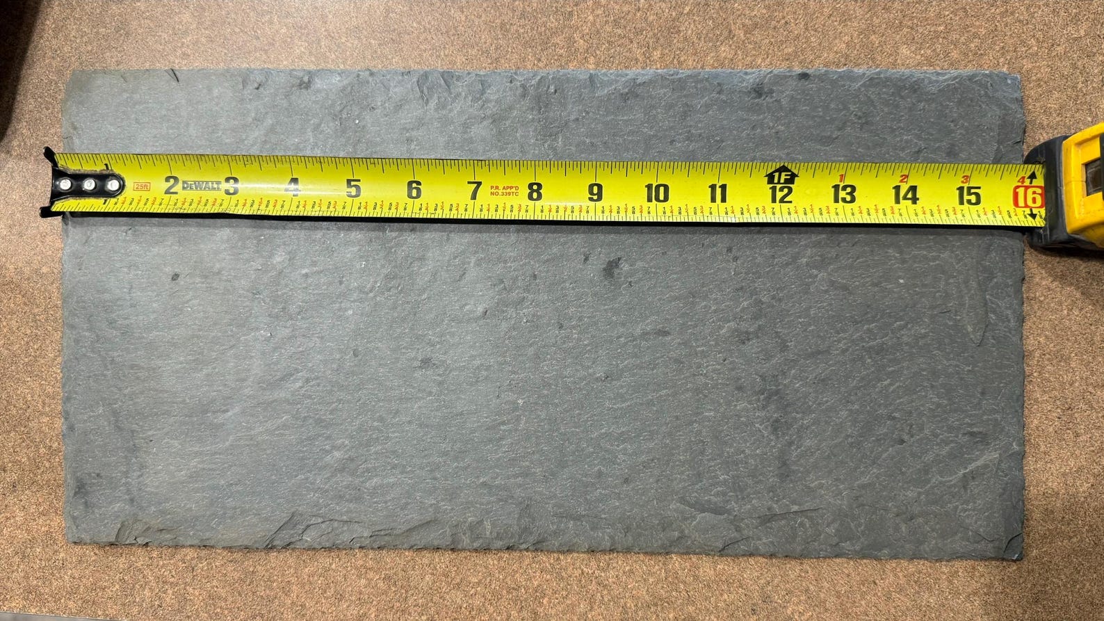 Blank Natural Cleft Slate Craft Tile (8" X 16") Stone Art Canvas ...