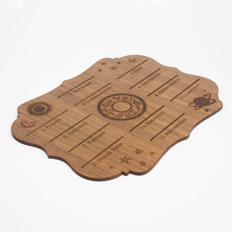 Zodiac Tarot Spread Board - Gift for Tarot Reader - Etsy Canada
