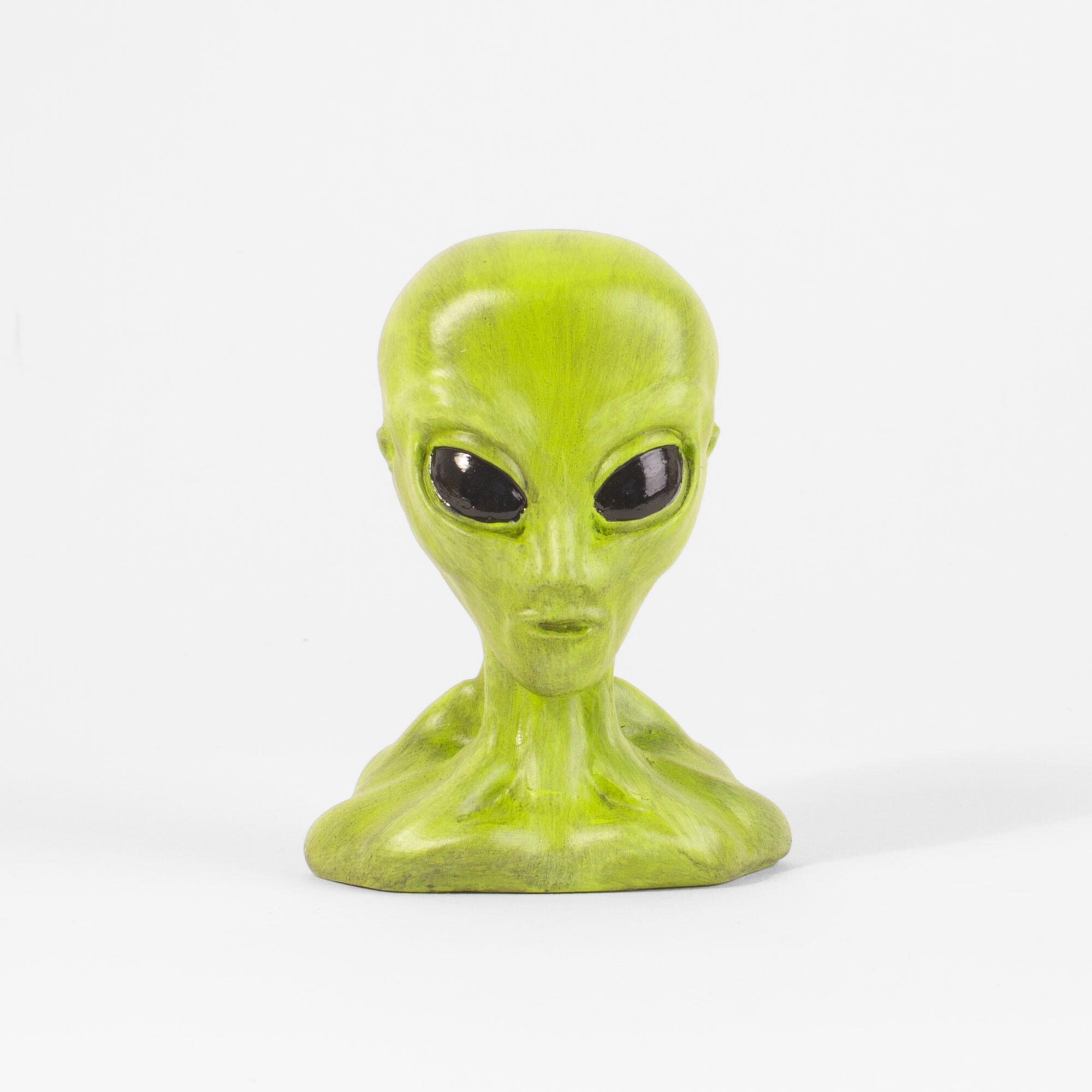 Green Extraterrestrial, Hand Painted, 3D Sculpted Atliens Bust - Gift ...
