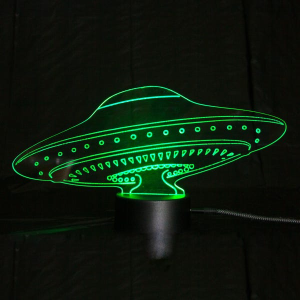 Flying Saucer Lamp - Etsy Canada