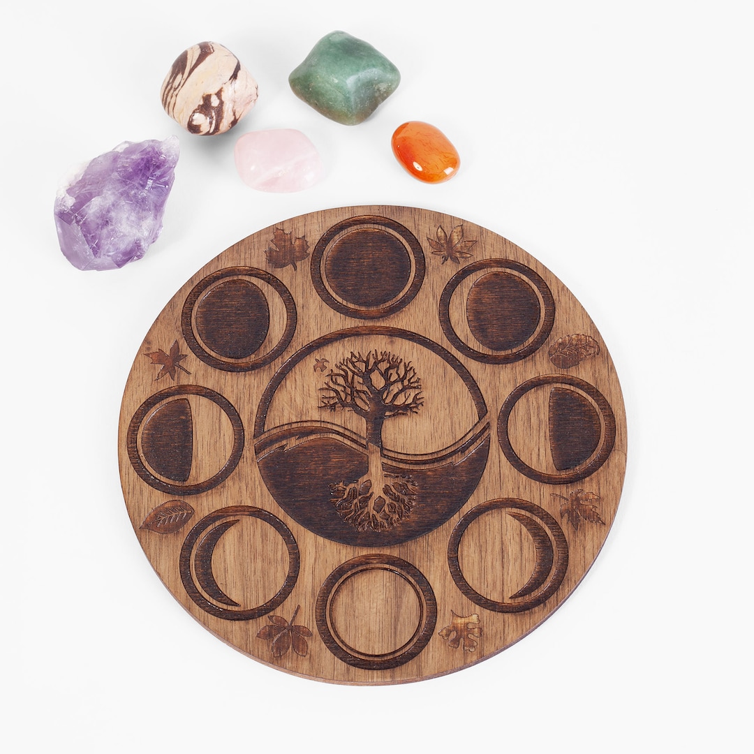 Moon Cycle Crystal Altar - as Above, so Below Alter - Gift for Crystal ...