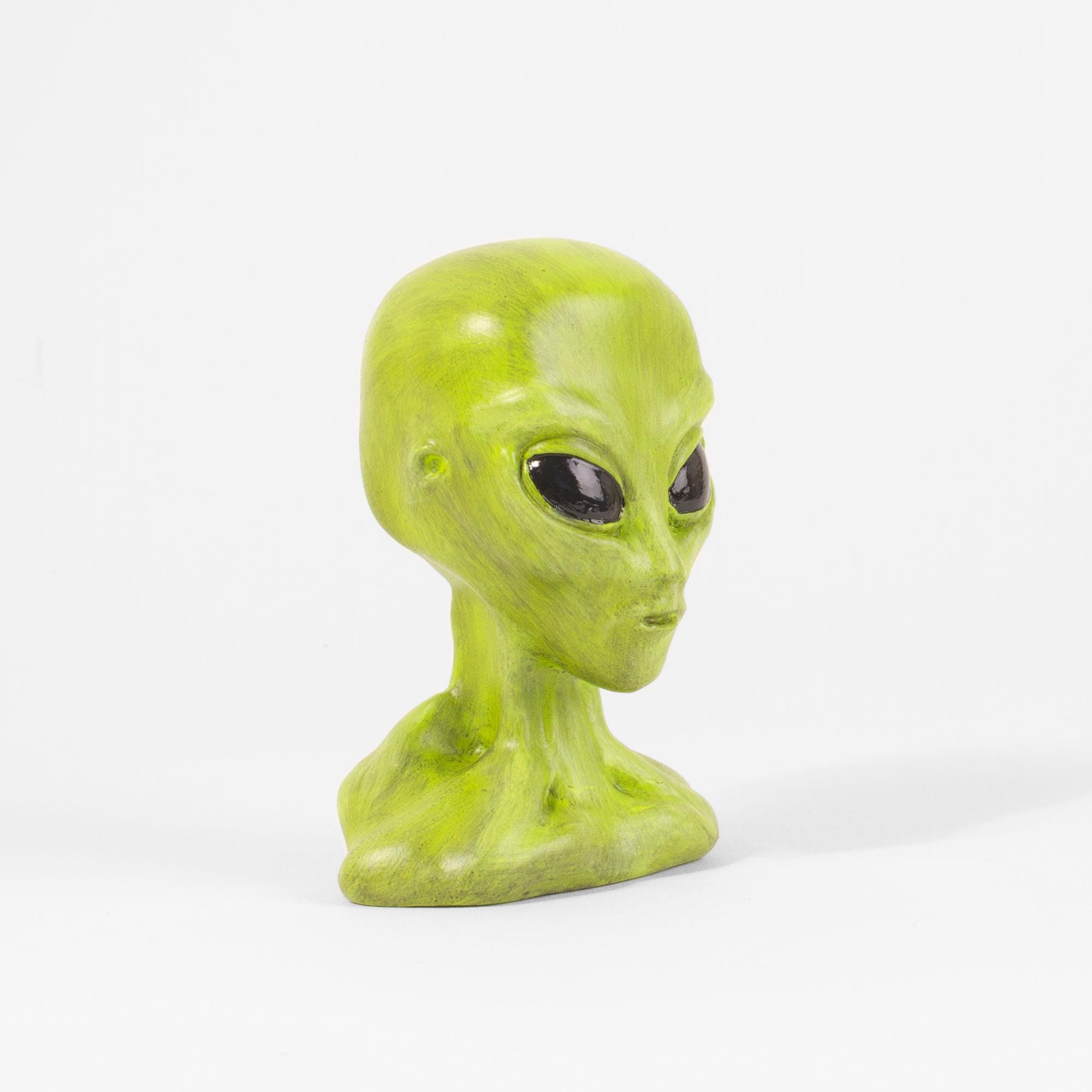 Green Extraterrestrial, Hand Painted, 3D Sculpted Atliens Bust - Gift ...