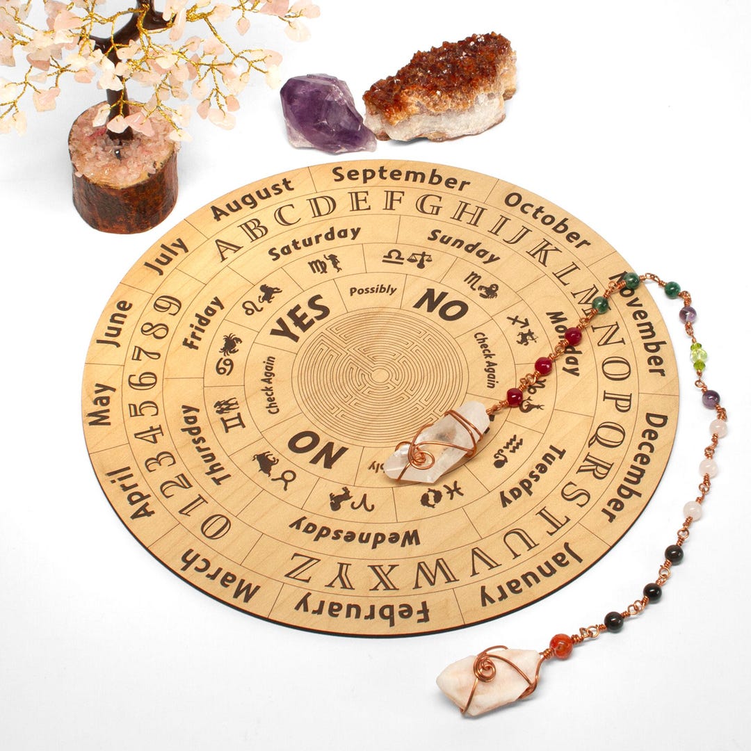 Large Pendulum Board | Divination Board for Dowsing, Witchcraft ...