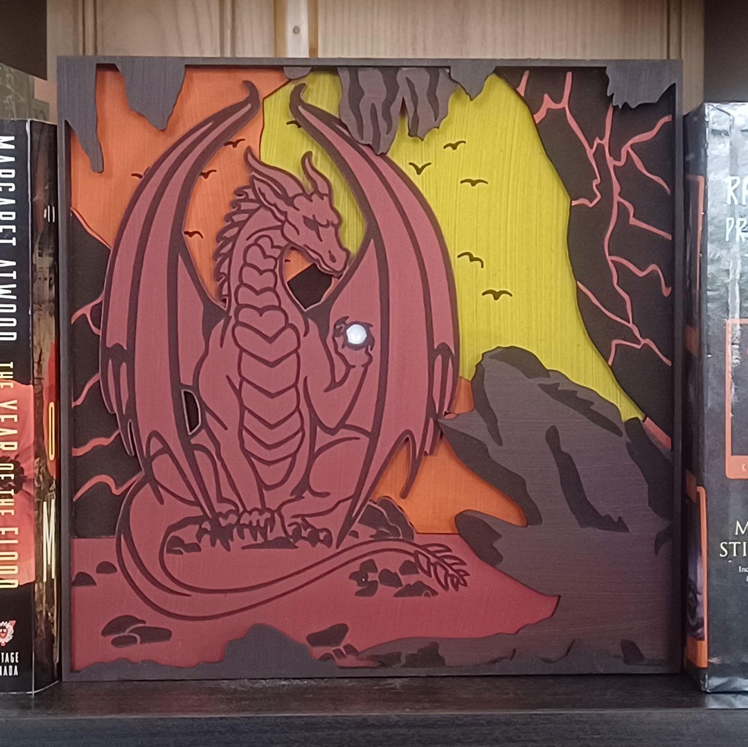 Fiery Dragon Shadow Box - for Fantasy Lovers - Etsy
