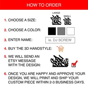 Custom 3D Graffiti Handstyle Hip Hop Lover Graffiti Writer Beatmaker ...