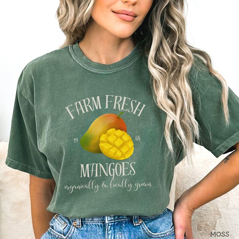Mango Shirt, Farm Fresh Mango Comfort Colors® Shirt, Mango Lover Shirt ...