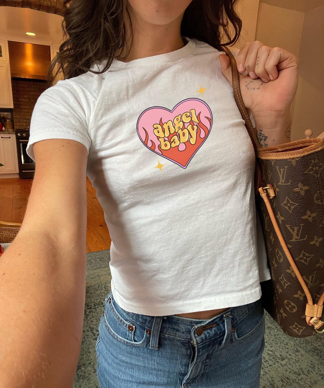 Y2K Baby Tee, Y2K Clothing, Retro 90s Baby Tee, Vintage 2000s Clothing ...