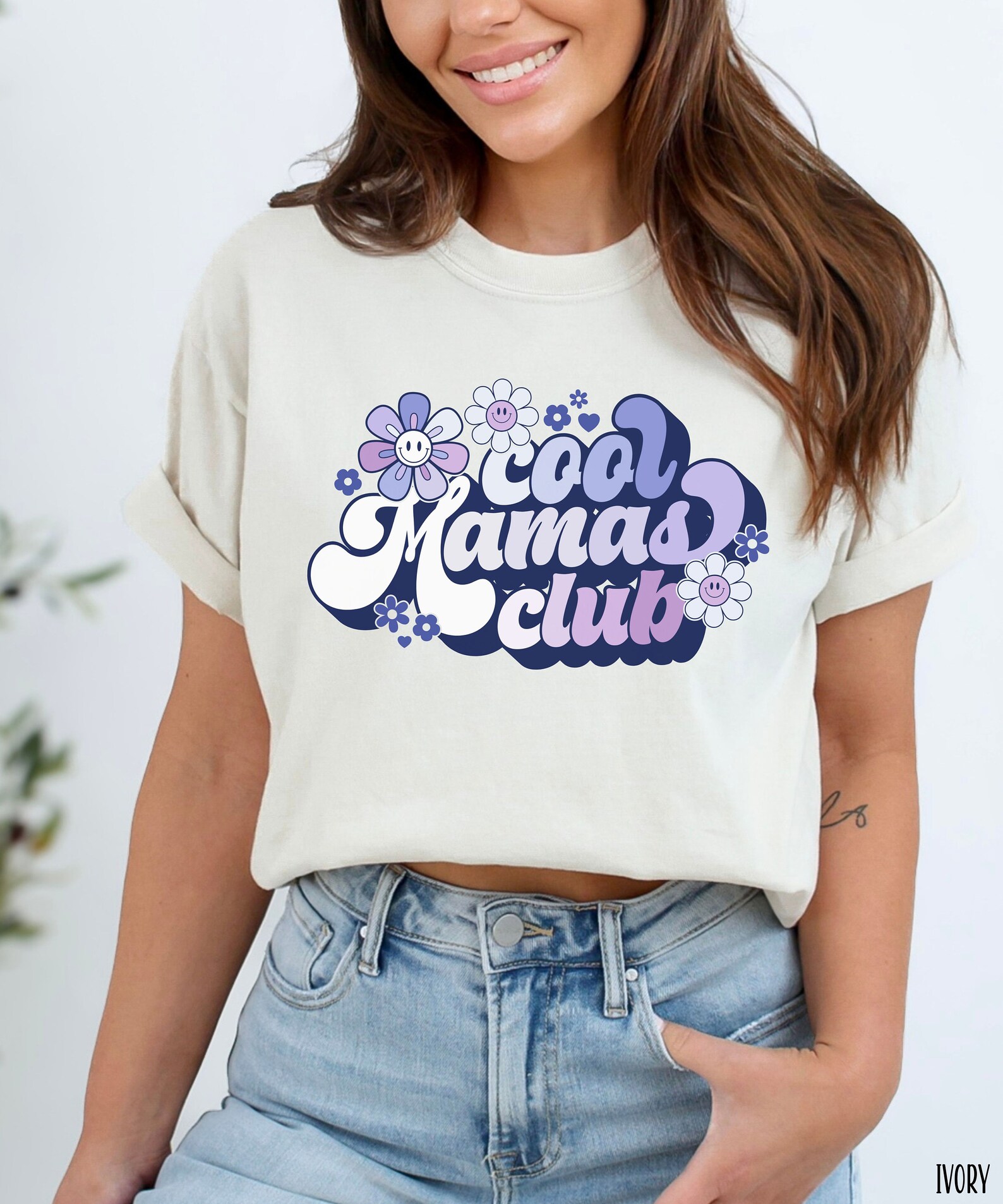 Cool Moms Club Comfort Colors® Shirt, Cool Mamas Club Comfort Colors ...