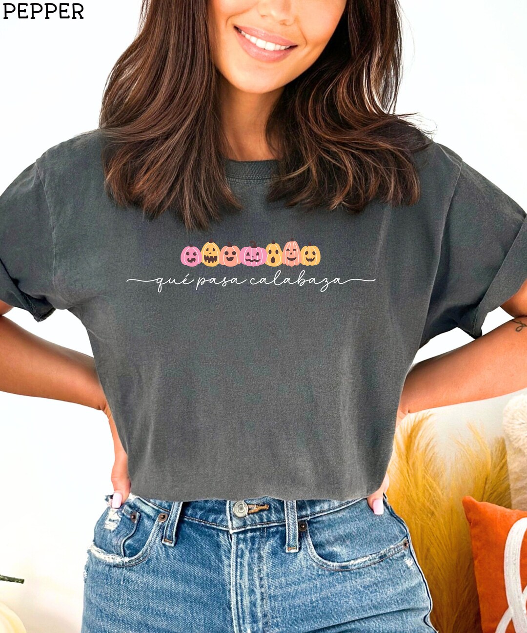 Spanish Halloween Shirt, Que Pasa Calabaza Shirt, Funny Spanish Pumpkin ...