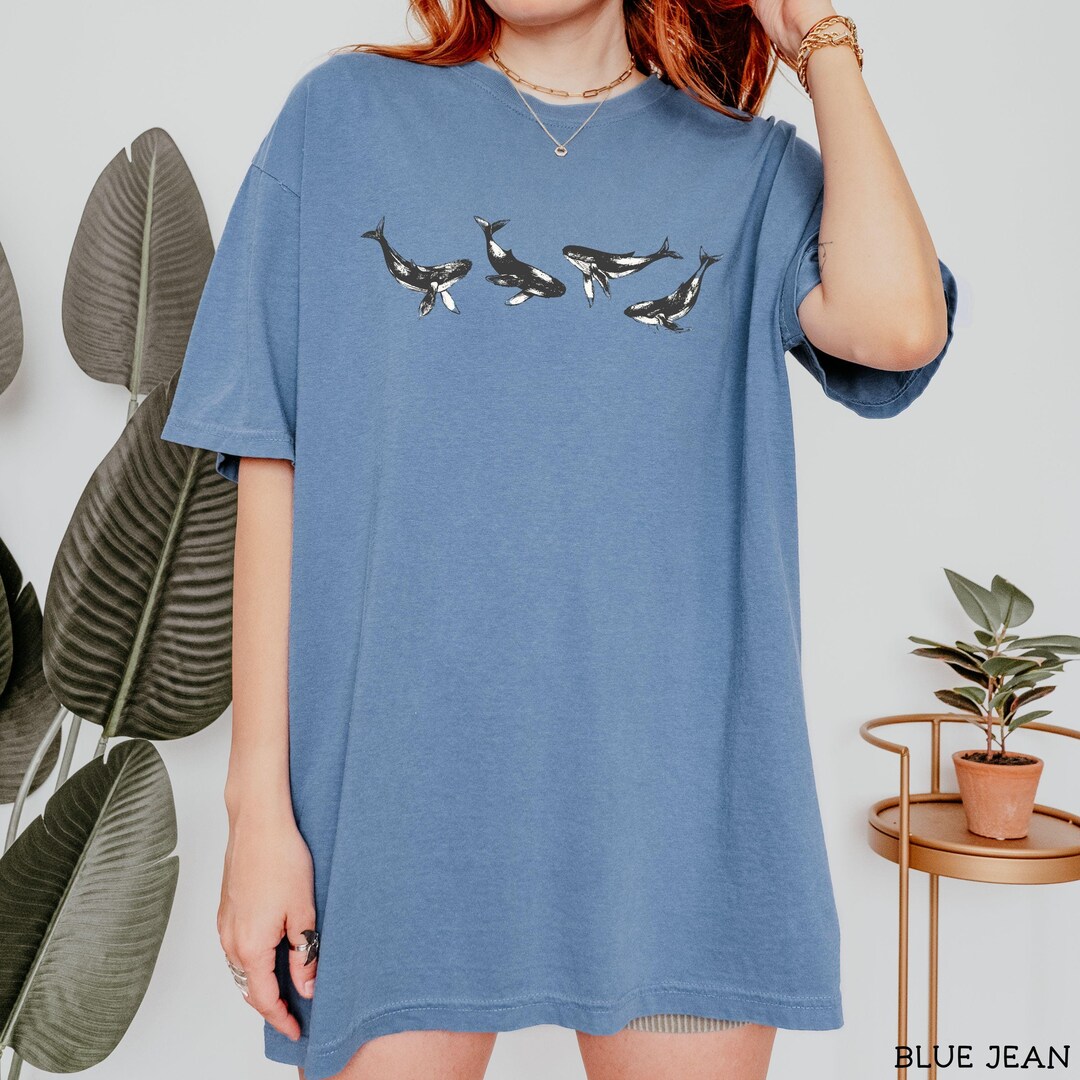 Humpback Whale Shirt, Vintage Ocean Comfort Colors® Tee, Ocean Whale ...