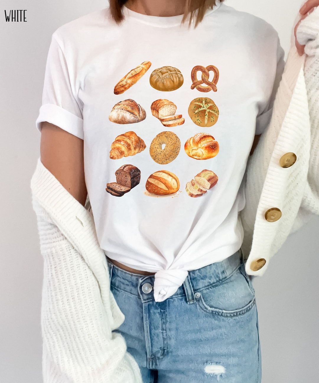 Sourdough Bread Baker Graphic Shirt, Bread Lovers Baking Bread Shirt ...